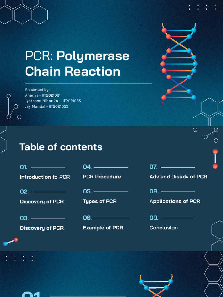 Biology PPT - Polymerase Chain Reaction | PDF | Polymerase Chain Reaction | Primer (Molecular ...