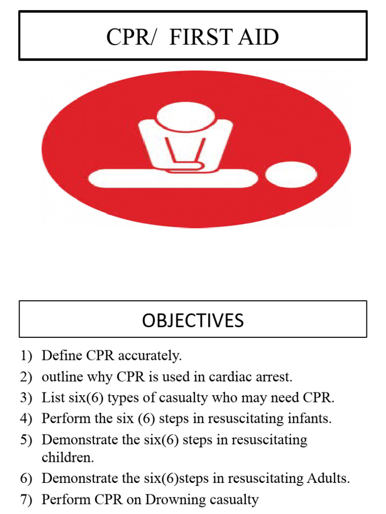 CPR/ First Aid | PDF | Cardiopulmonary Resuscitation | First Aid
