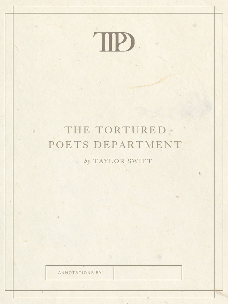 TTPD Booklet | Download Free PDF | Toys