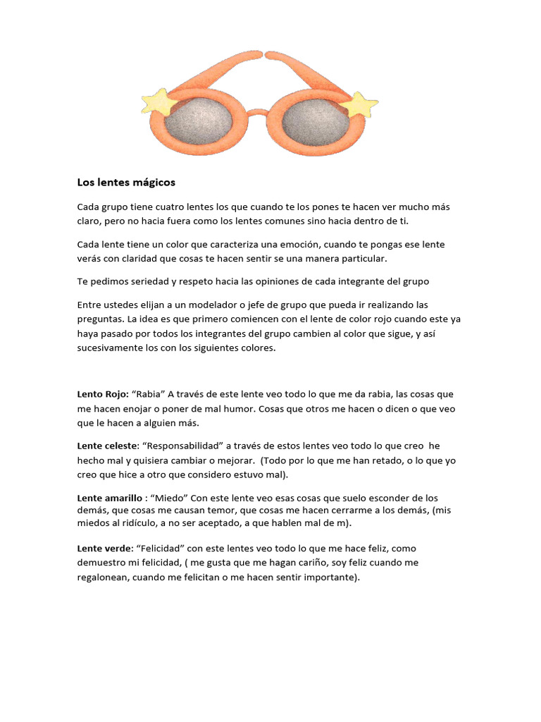 Los Lentes Magicos | PDF