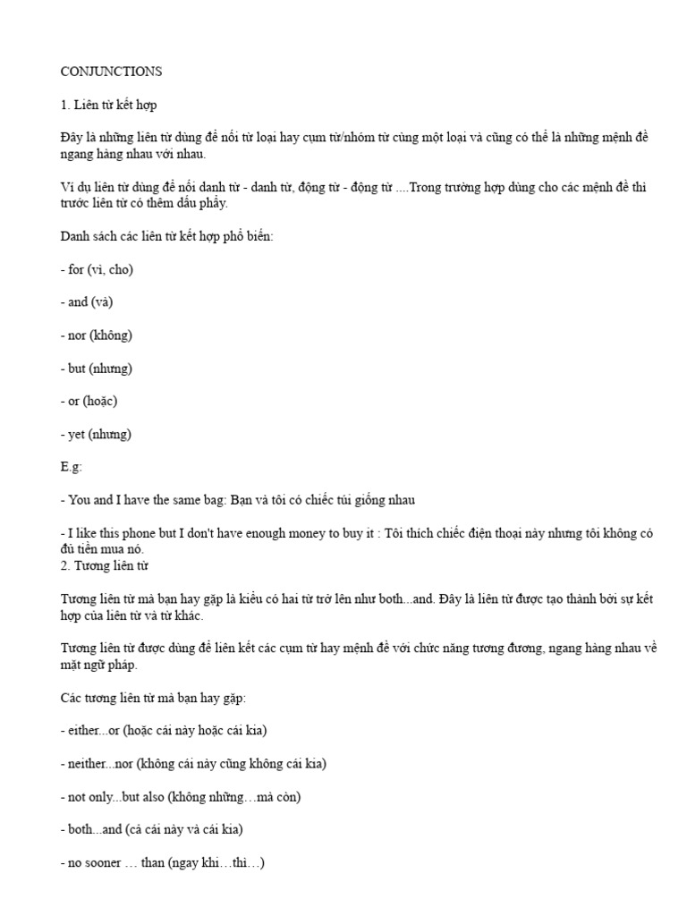 Conjuctions | PDF
