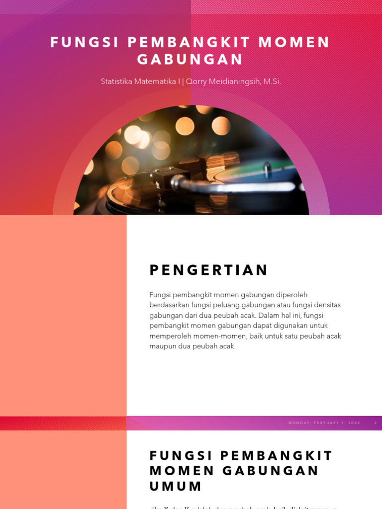 Fungsi Pembangkit Momen Gabungan | PDF