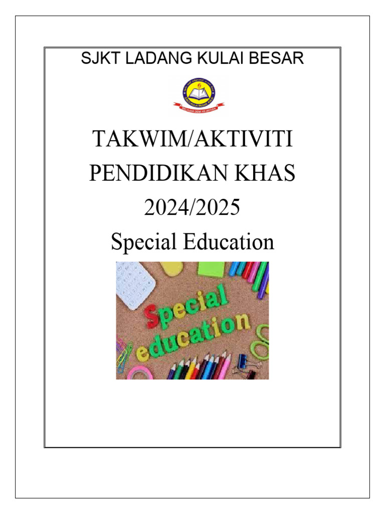Takwim Program Pendidikan Khas Integrasi | PDF