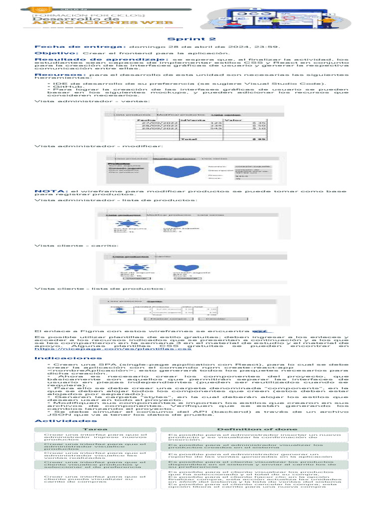 Sprint 2 - VFinal ACA 2 - Original | PDF | Tecnologías de la información | Ingeniería de software