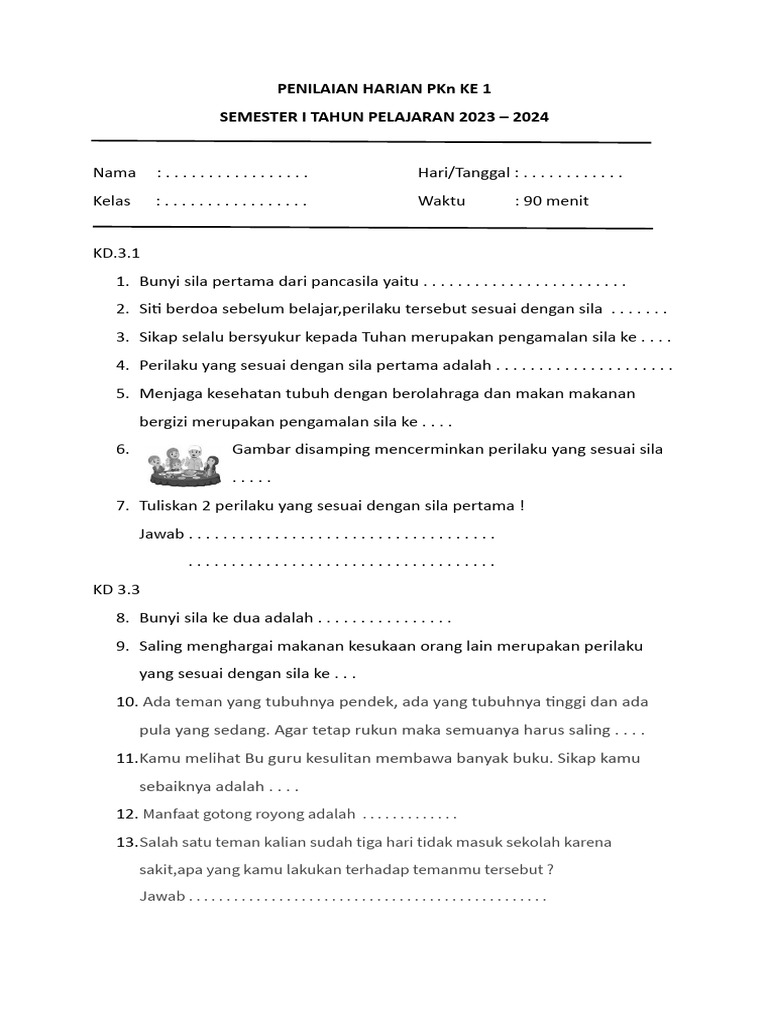 PH I PKN TEMA 1 | PDF