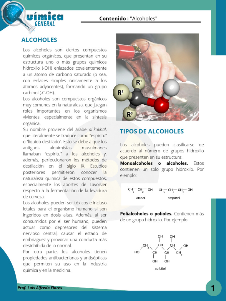 ALCOHOLES | PDF | Química | Compuestos químicos