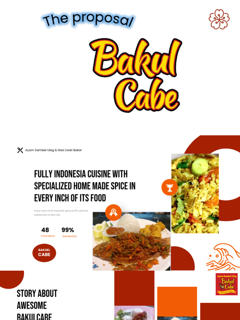 Bakul Cabe Food Presentation | PDF | Indonesian Cuisine | Cooking