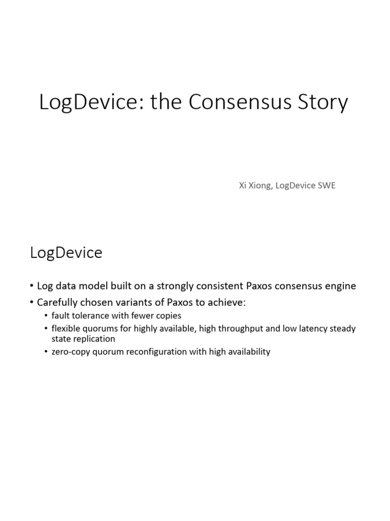 LogDevice Consensus Deepdive | PDF | Computer Engineering | Computing