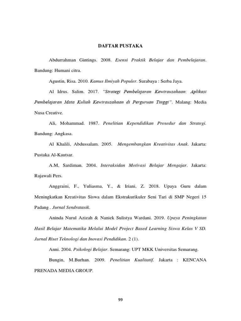 Daftar Rujukan | PDF