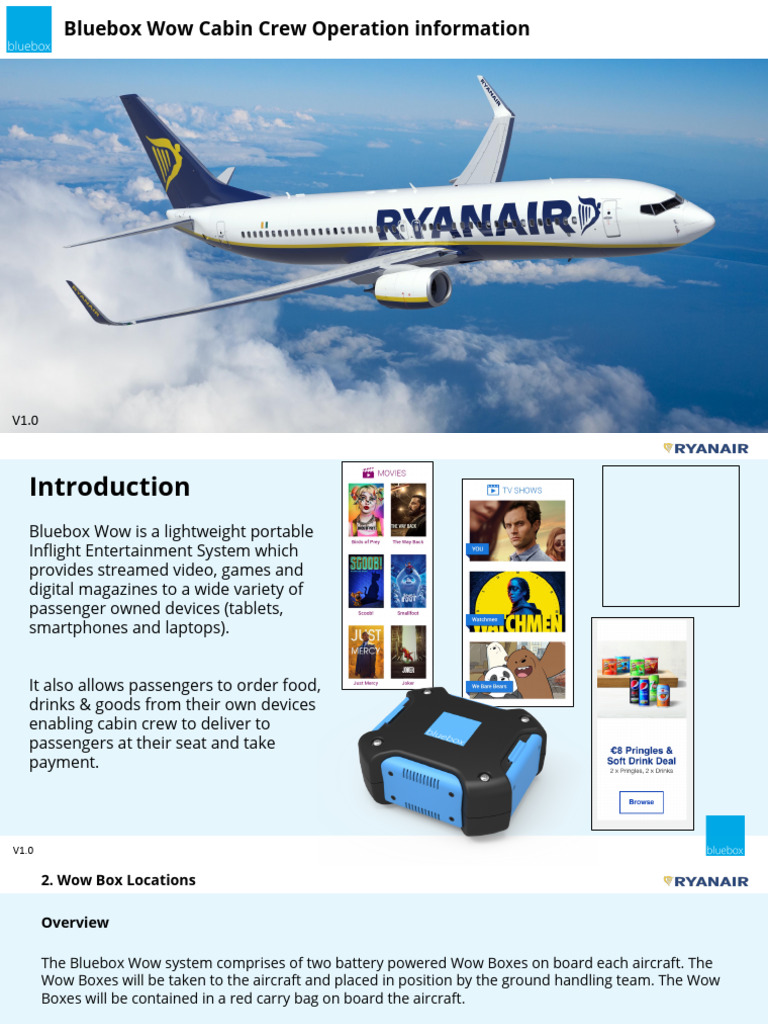 Bluebox Wow Cabin Crew Operation Information V1.0 | PDF | Aviation
