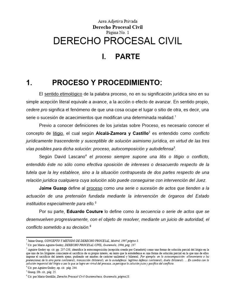 Derecho Procesal Civil (Completo) | PDF | Jurisdicción | Ley procesal