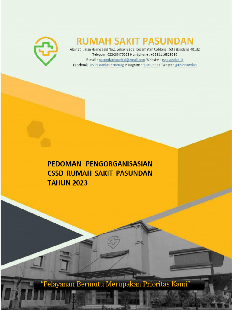 Pedoman Pengorganisasi CSSD Laundry | PDF | Sains & Matematika