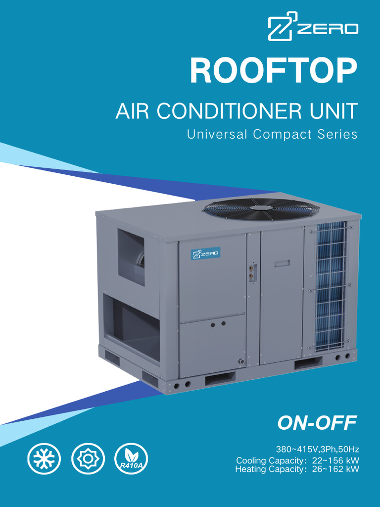 ZERO Brand 6.2-45 Ton On-Off Rooftop Package Unit | PDF | Heat ...
