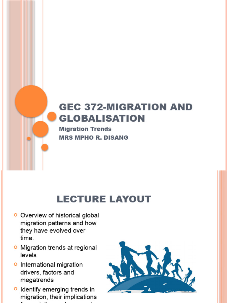 GEC372 Migration Trends | PDF | Human Migration | Immigration