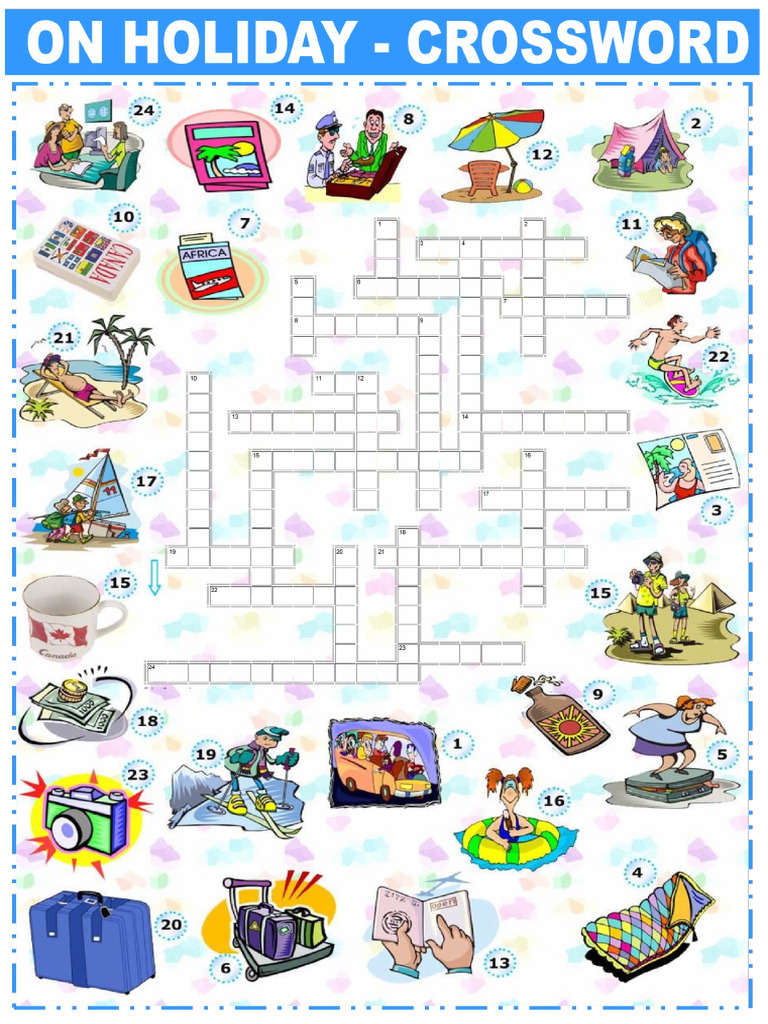 On Holiday Crossword | PDF