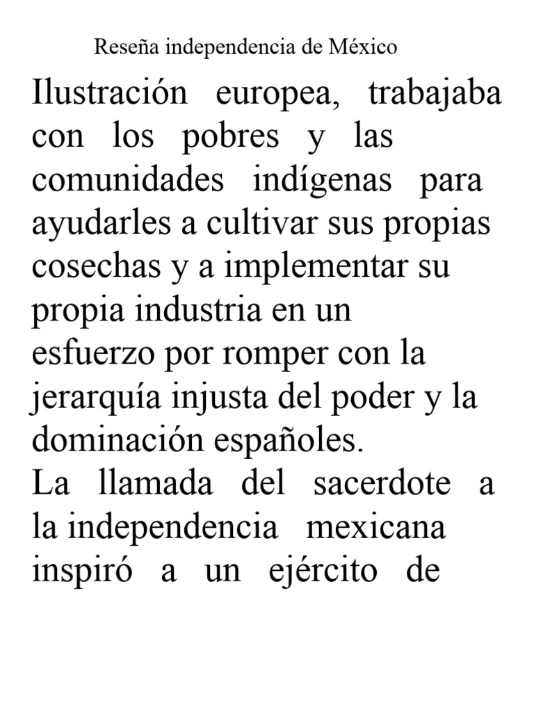 Reseña Independencia de México | PDF | México Reseña Independencia de México | PDF | México