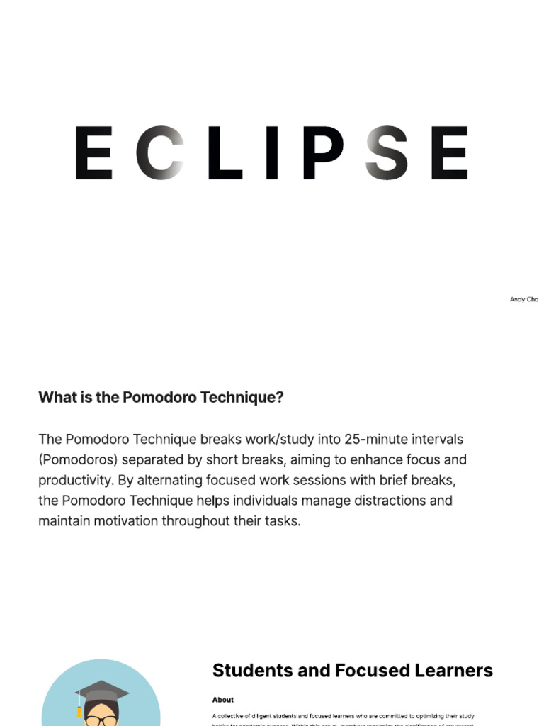 Eclipse | PDF | Timer | Mobile App