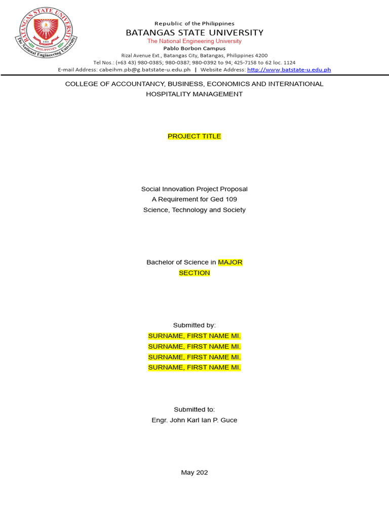 Social Innovation Project Proposal | PDF | Economies