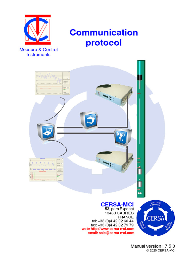 CERSA-MCI Communication Protocol Manual | PDF | Spreadsheet | Bit
