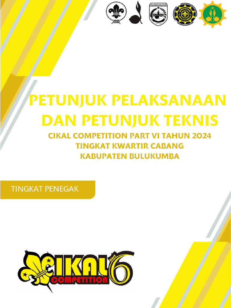Juklak & Juknis Penegak Cikal Competition Part Vi 2024 | PDF | Seni