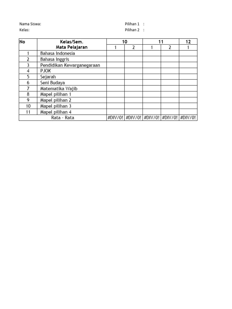 Form SNBP | PDF | Kajian Bahasa Asing