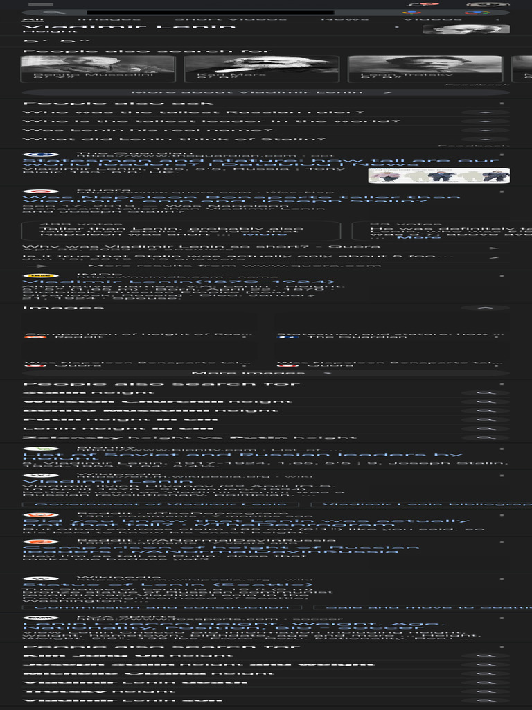 Lenin Height - Google Search | PDF | Vladimir Lenin | Joseph Stalin