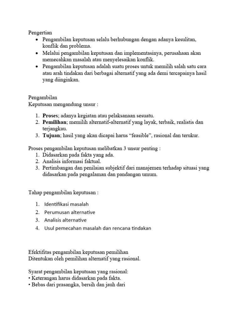 Alat Pengambilan Keputusan Manajemen Agribisnis | PDF