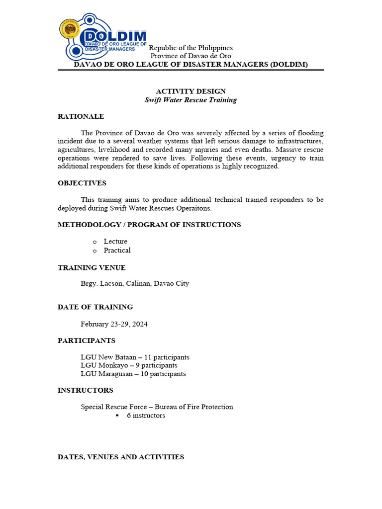 Doldim SWRT | PDF | Disasters