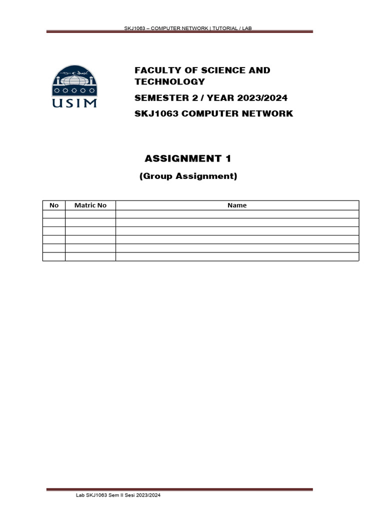 Template For Answering Assignment 1 | PDF | Internet Architecture ...