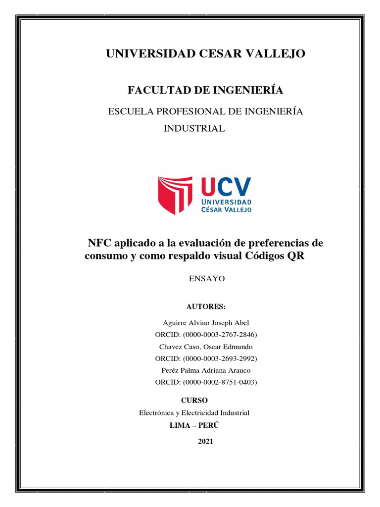 ESQUEMA INF Ensayo | PDF | Teléfonos móviles | Código QR