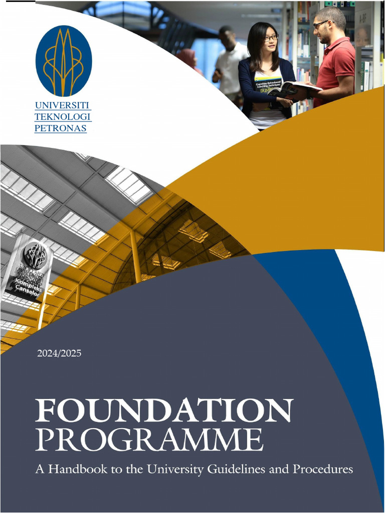 Foundation Programme Handbook For Universiti Teknologi Petronas 2024 ...