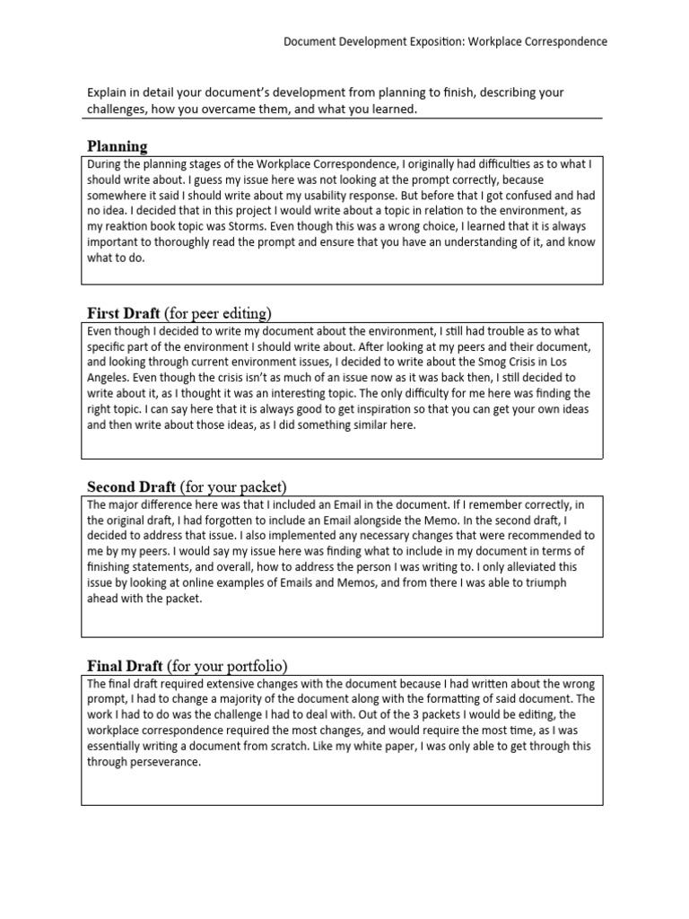 Workplace Correspondence Development Guide | PDF | Human Communication ...