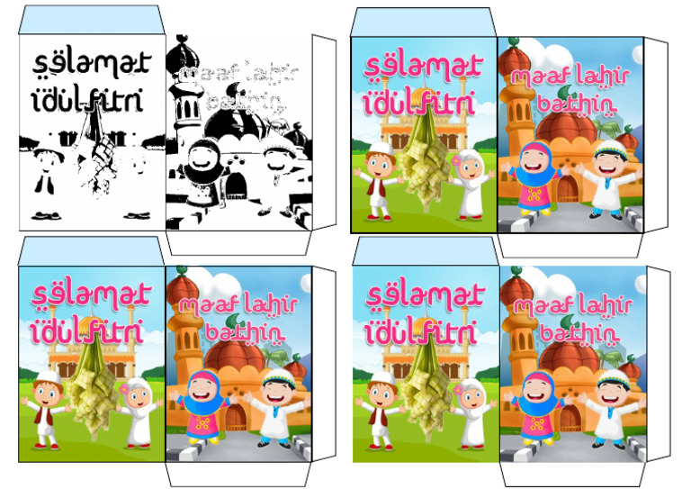 Pola Amplop Angpao Lebaran | PDF