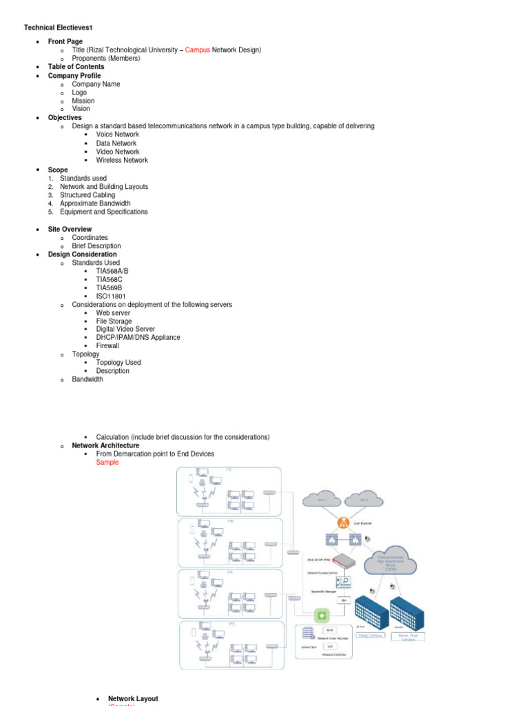 Te1 Design Requirements | PDF | Computer Network | Wi Fi