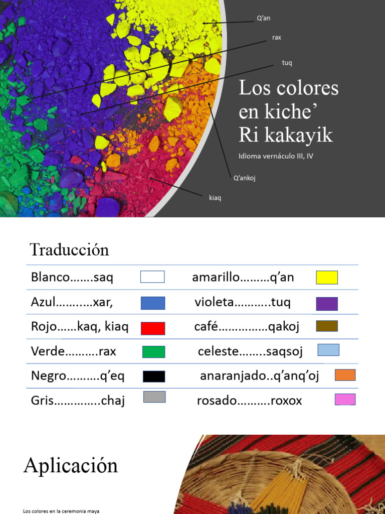 Los Colores en Kiche' | PDF | Arte | Religión y espiritualidad