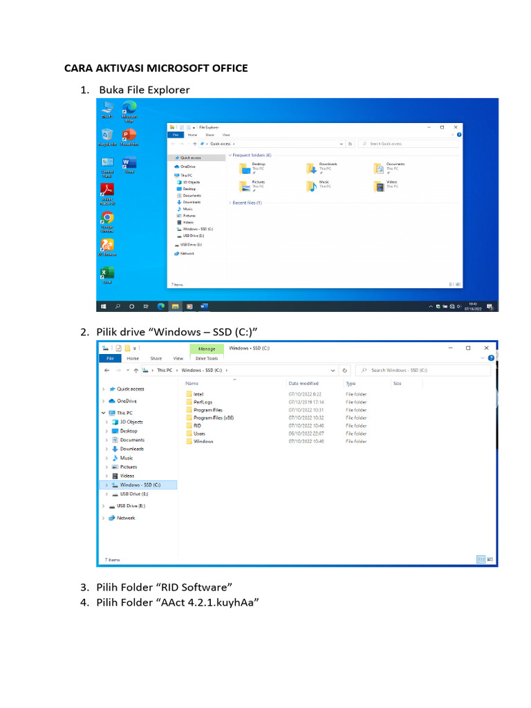Cara Aktivasi Microsoft Office | PDF