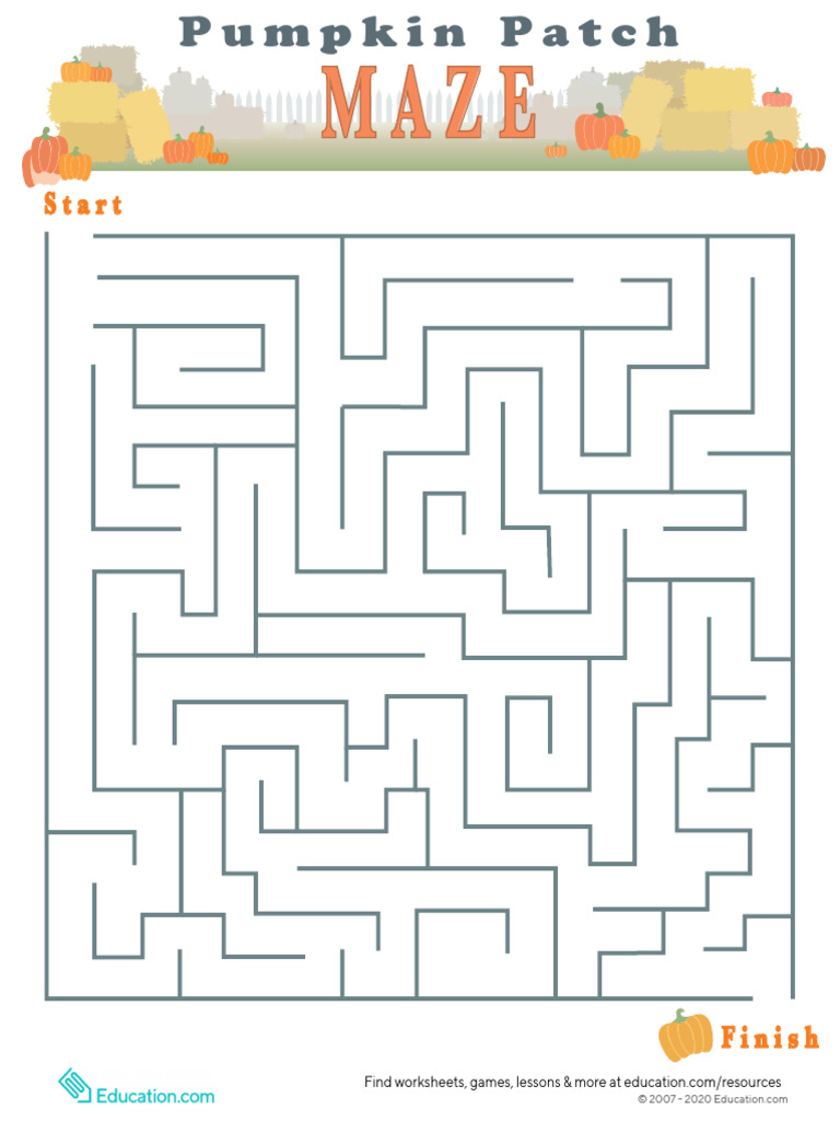 Pumpkin Patch Maze | PDF