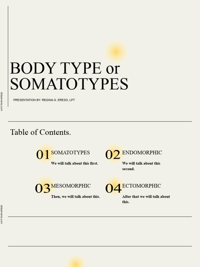SOMATOTYPES | PDF | Language Arts & Discipline | Foreign Language Studies