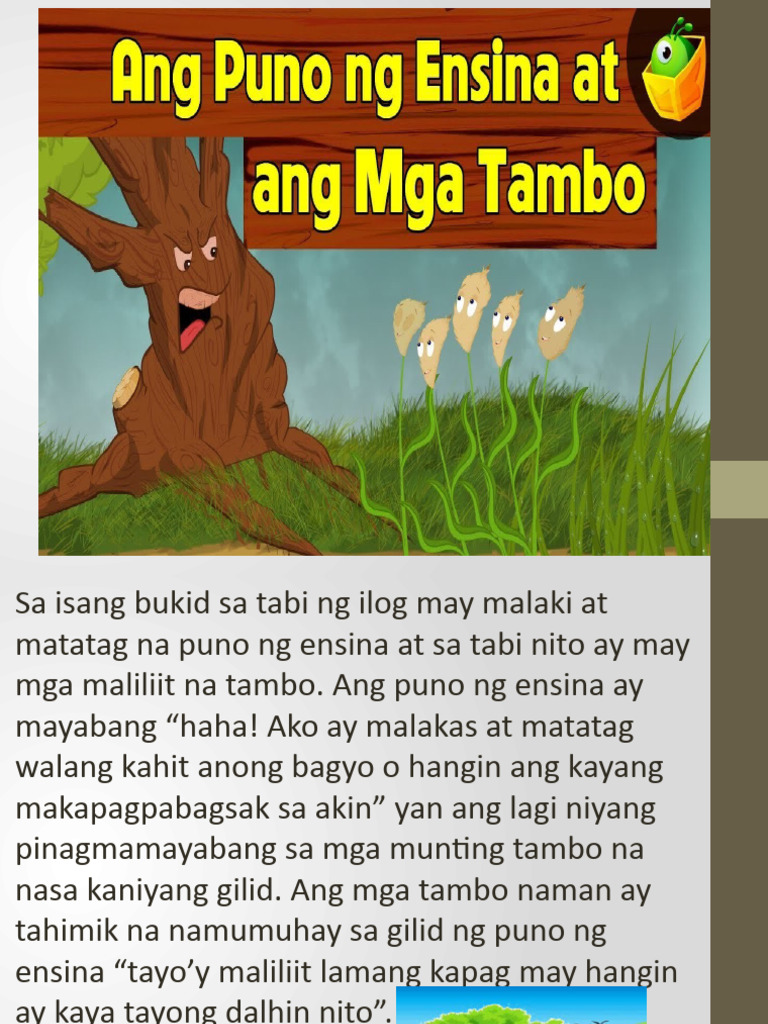 Ang Puno at Ang Tambo | PDF