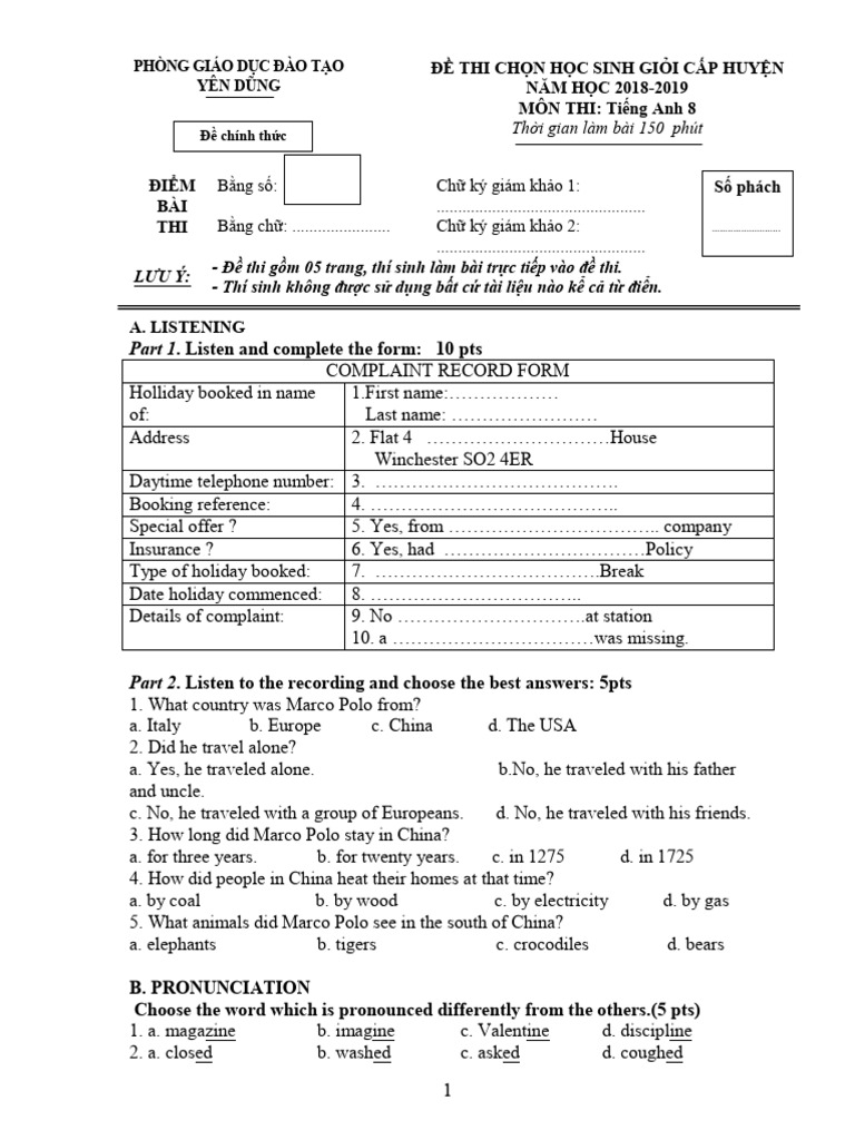 Anh 8 | PDF | Linguistics