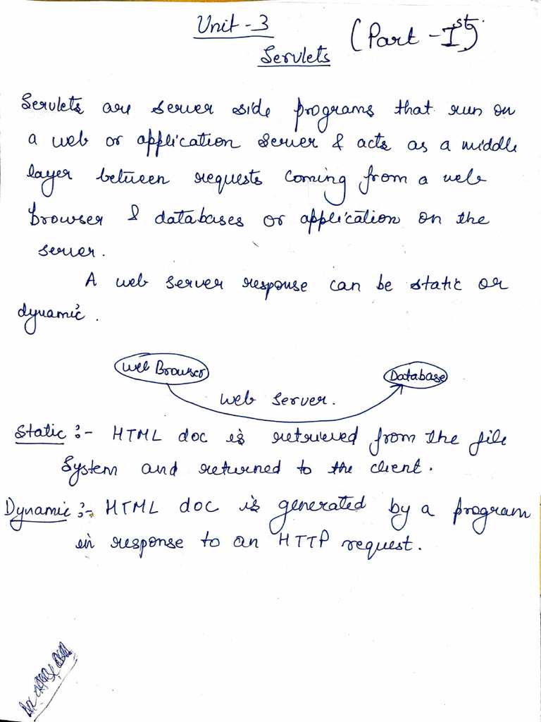 Unit 3 (Servlet) | PDF