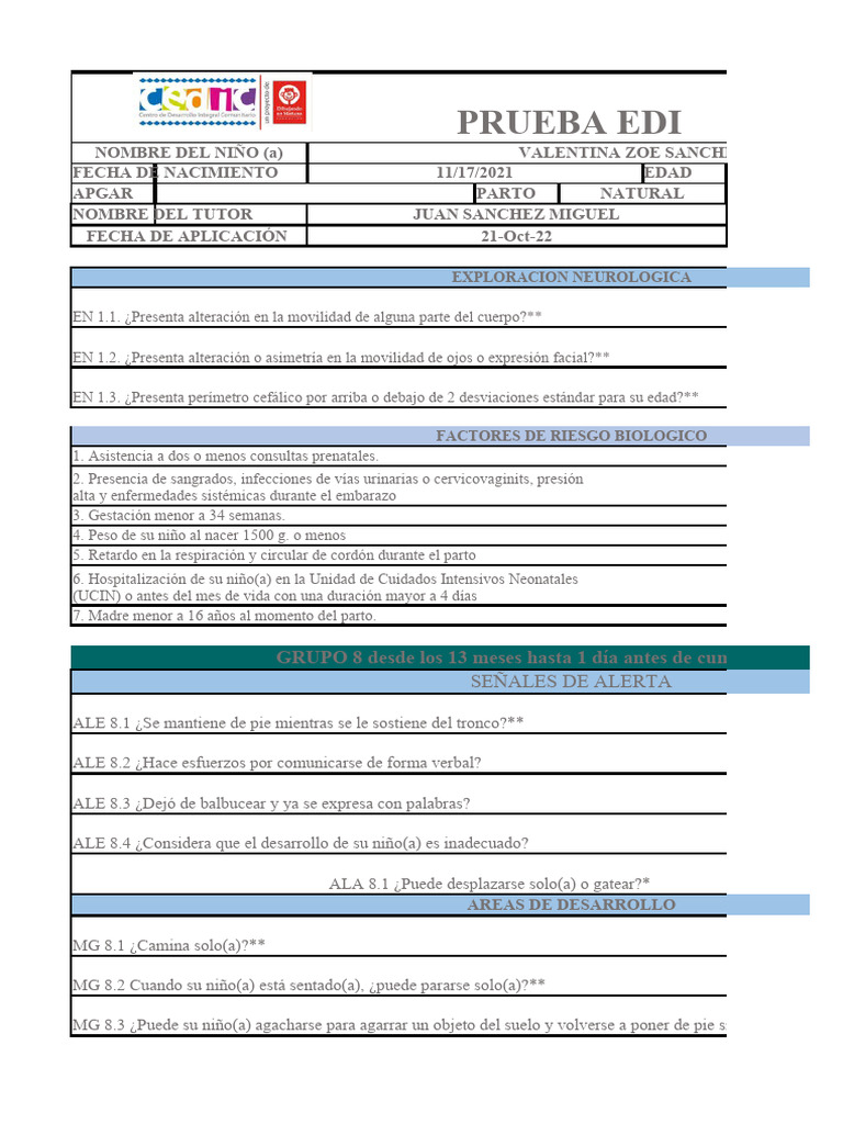 Prueba Edi Grupo 7 | PDF | El embarazo | Parto