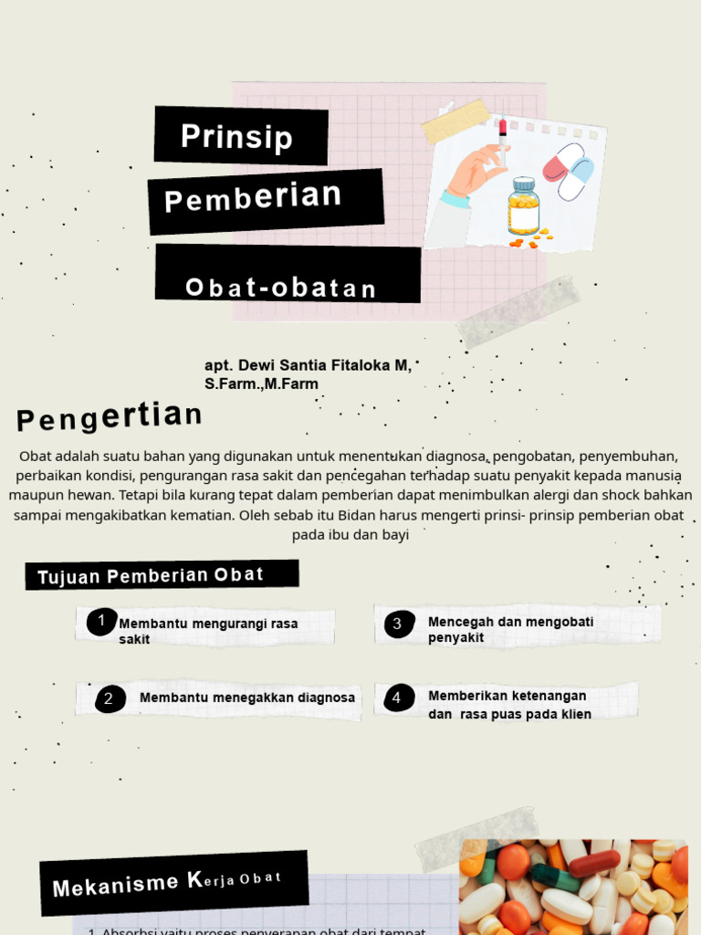 Prinsip Pemberian Obat | PDF