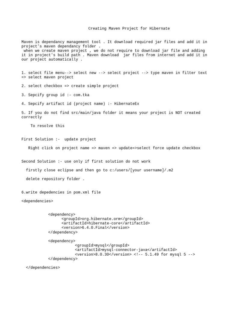 Maven Steps Updated | PDF | Computer File | Information Technology ...