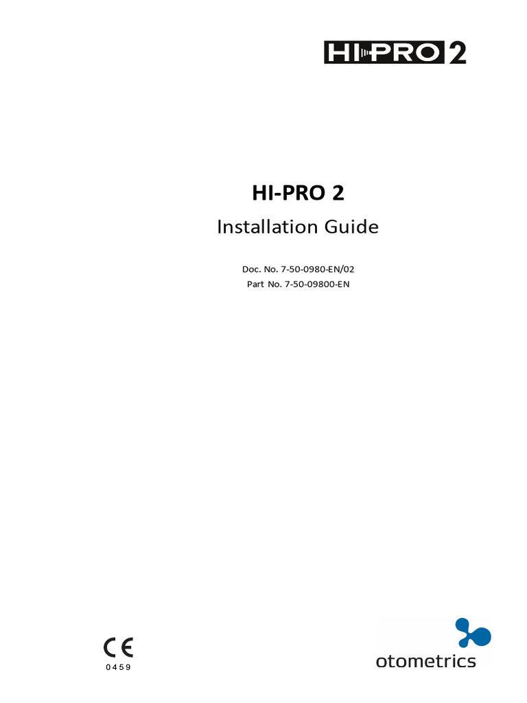 Hi Pro 2 - Installation - Guide - 7 50 0980 EN - 02 | PDF | Usb ...