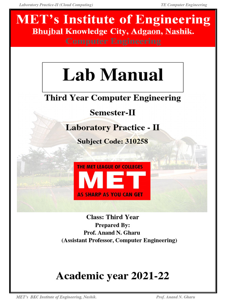 Final LP II Lab Manual 2022 Cloud Computing | PDF | Cloud Computing ...