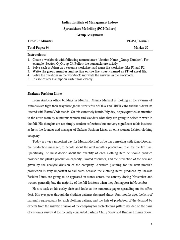 Group Assignment | PDF | Blouse | Clothing Group Assignment | PDF | Blouse | Clothing