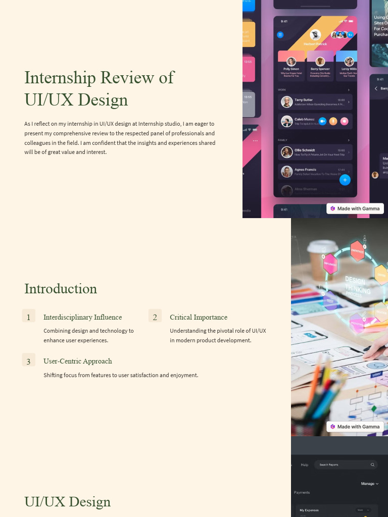 Internship Review of UIUX Design | PDF | Usability | Human Communication