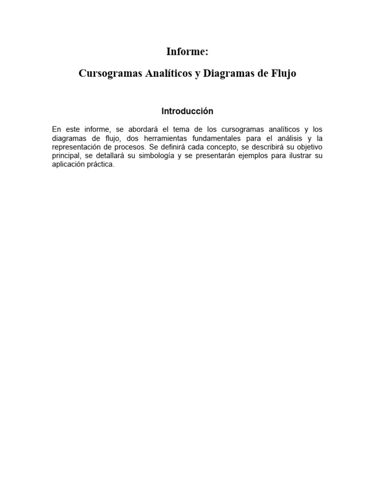 Cursogramas Analíticos y Los Diagramas de Flujo Informe | PDF | Algoritmos | Panes
