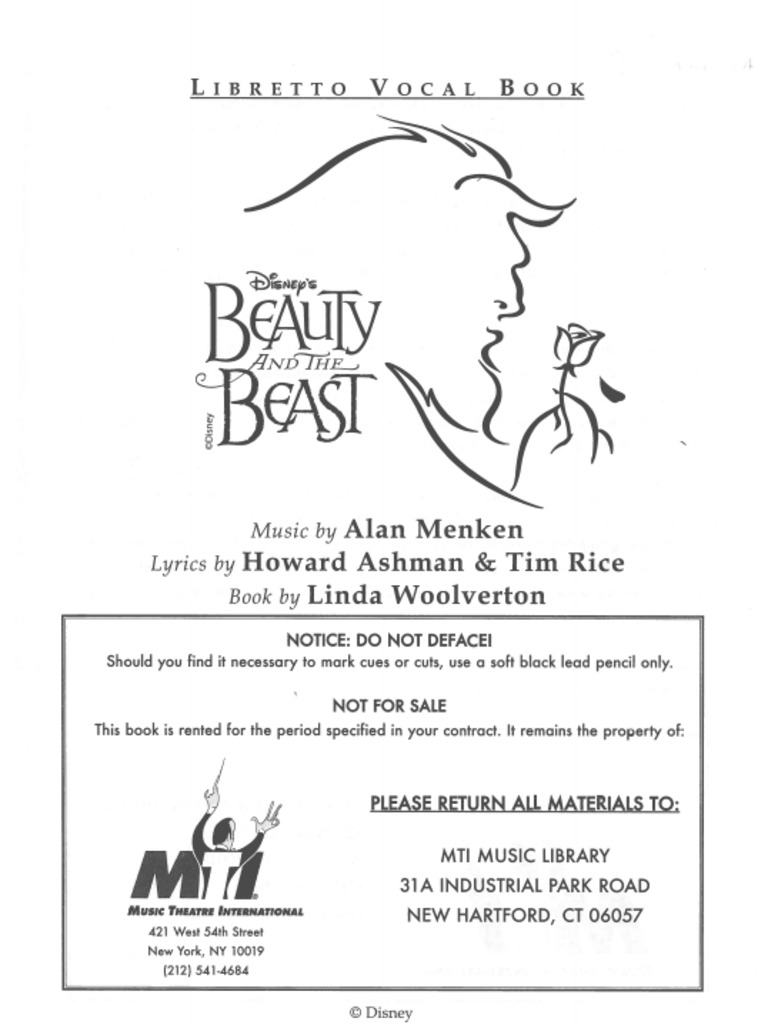 Beauty and The Beast Script 1 | PDF